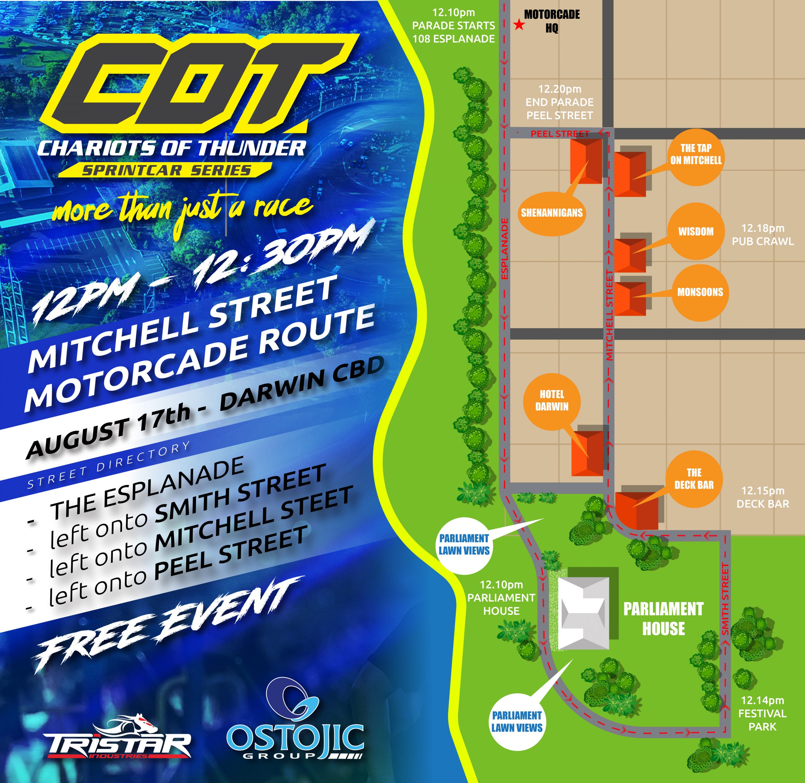 OSTOJIC CHARIOTS OF THUNDER MOTORCADE TAKES A NEW ROUTE! - Northline ...